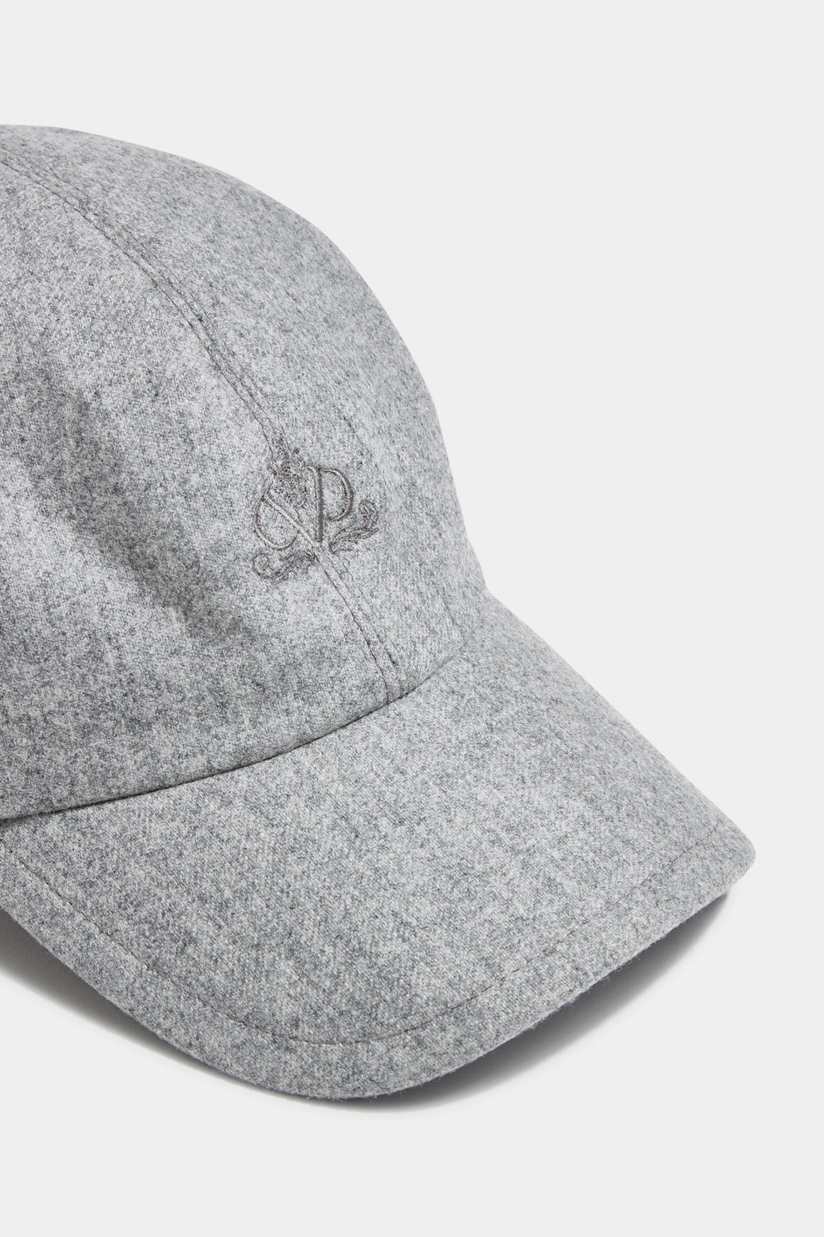 Grey Flannel Baseball Cap Made In Italy Grey Flannel Baseball Cap Made In Italy