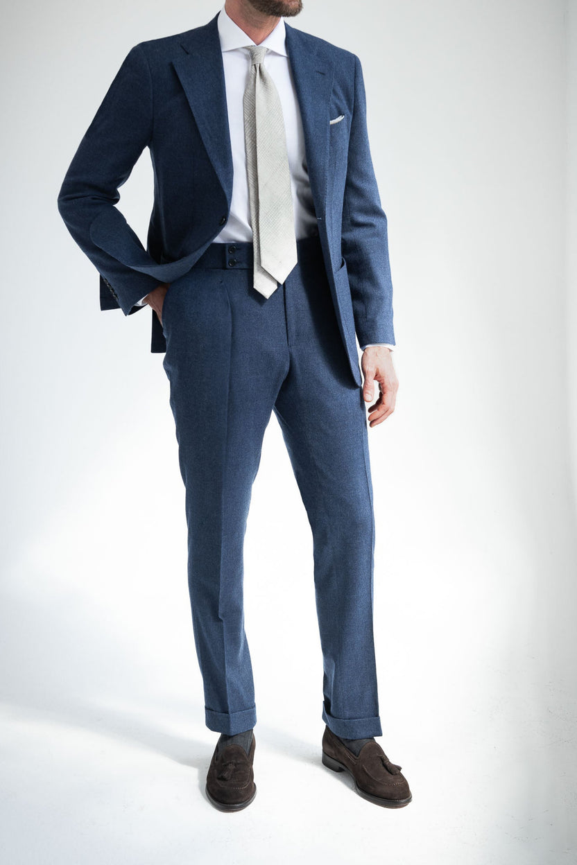 Bluette wool and cashmere suit | Made in Italy | Pini Parma