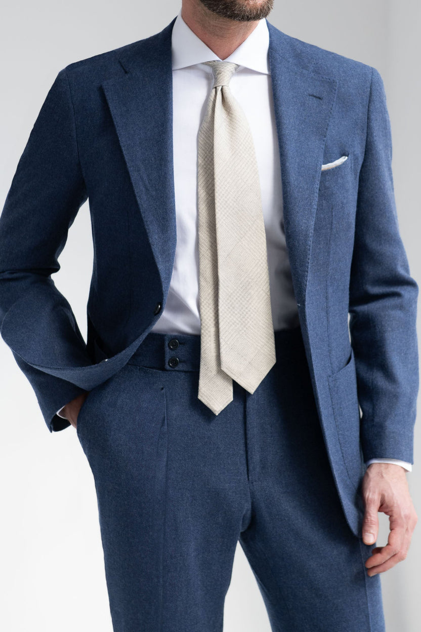 Bluette wool and cashmere suit | Made in Italy | Pini Parma