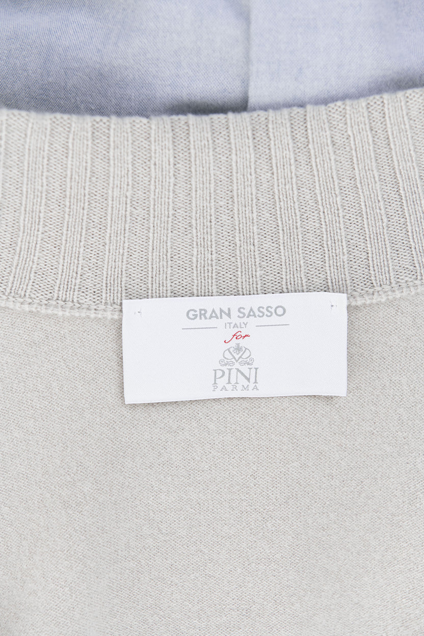 Stone Cashmere Knitted Bomber | Made in Italy | Pini Parma