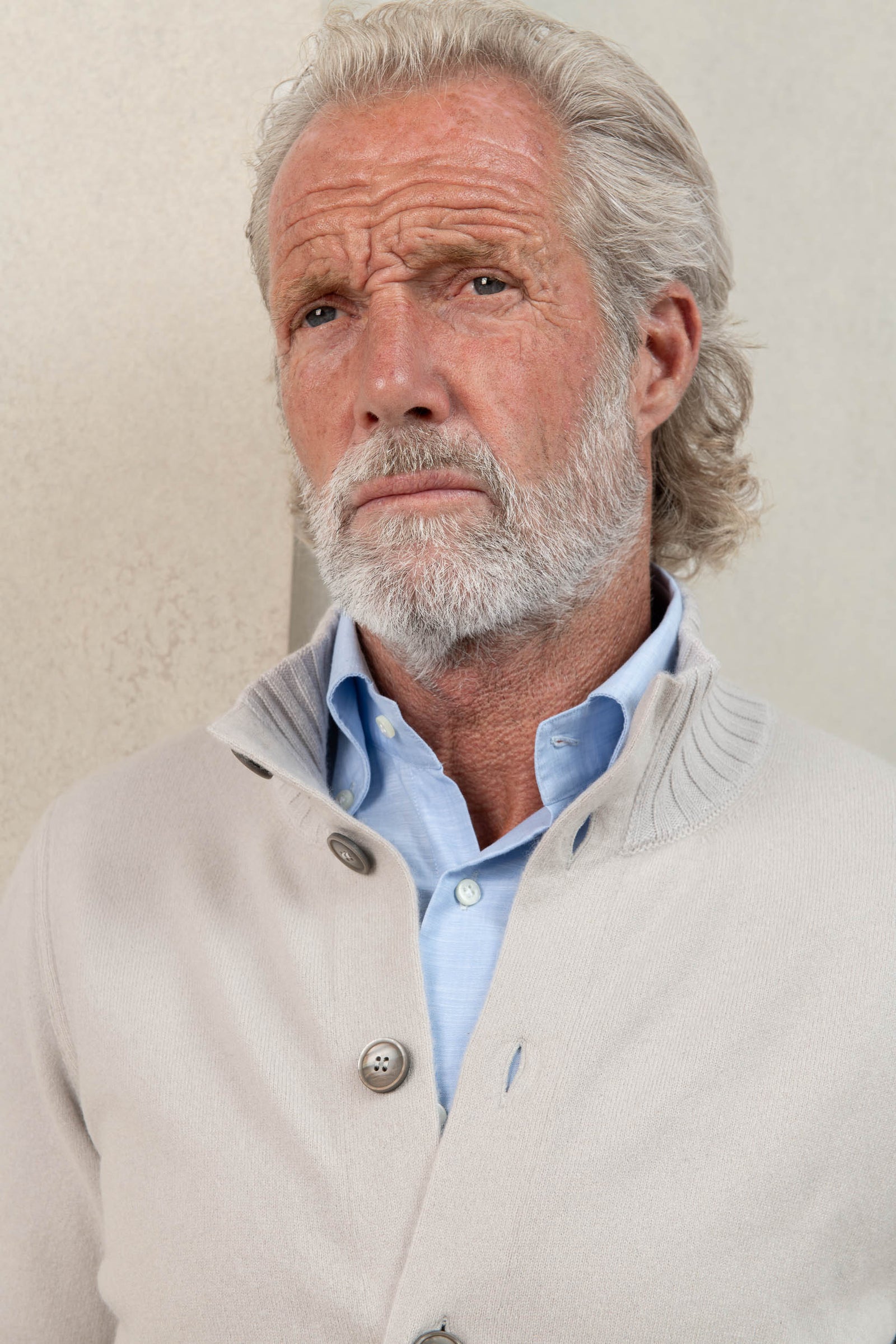 Stone Cashmere Knitted Bomber | Made in Italy | Pini Parma