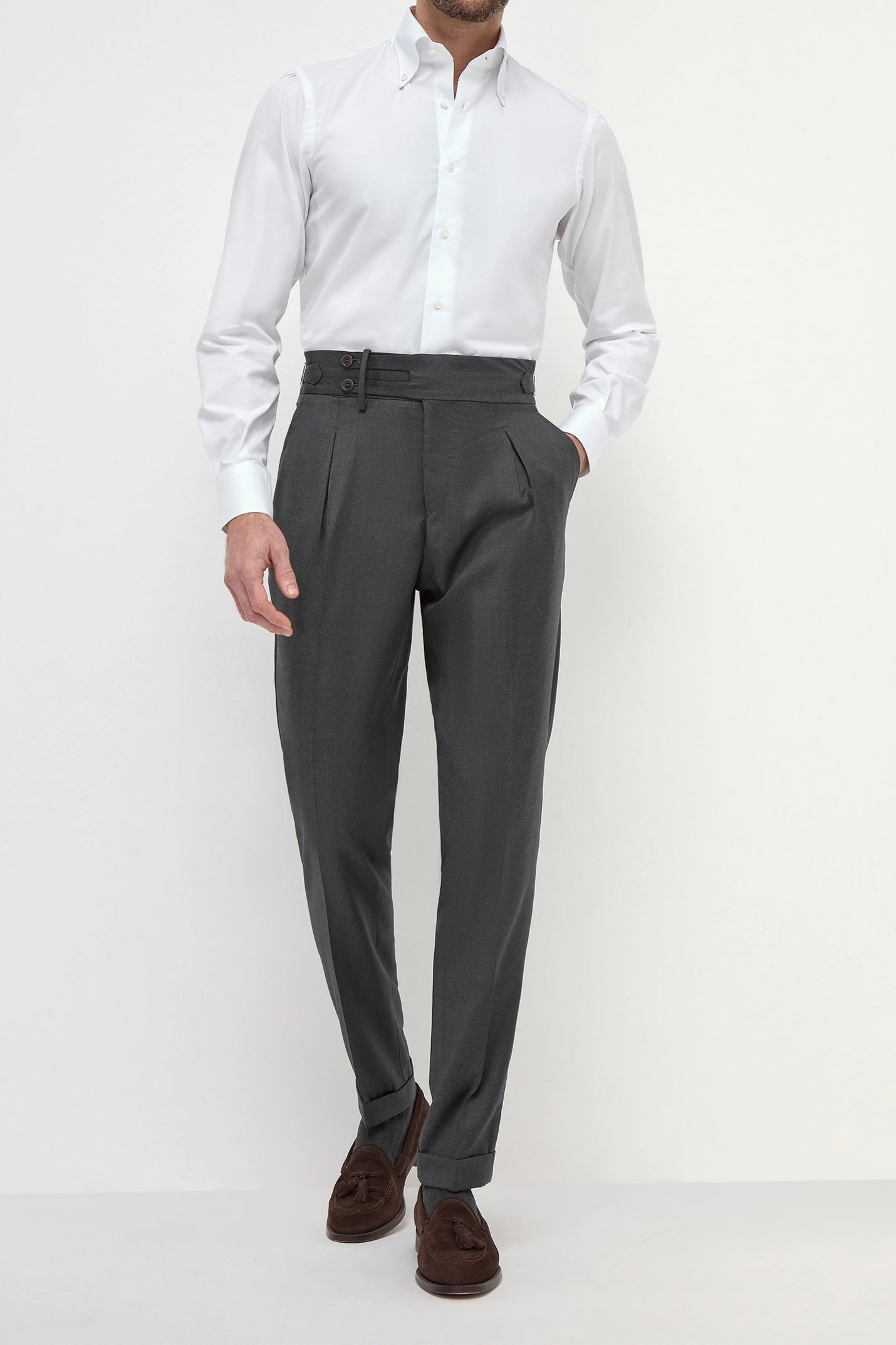 Camicia bianca button down “collezione Sartoriale”- Made In Italy