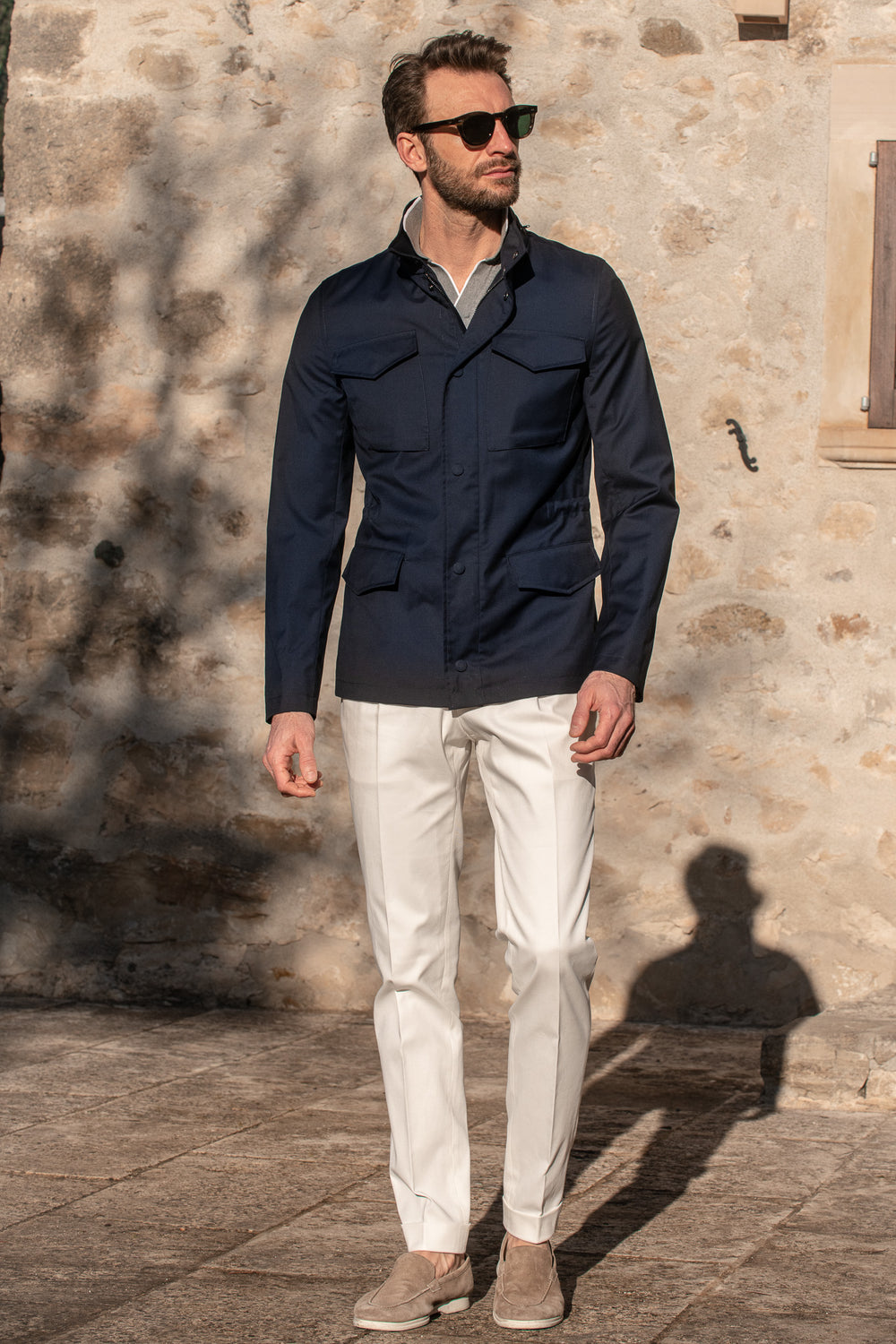 Blue field jacket - Made in Italy